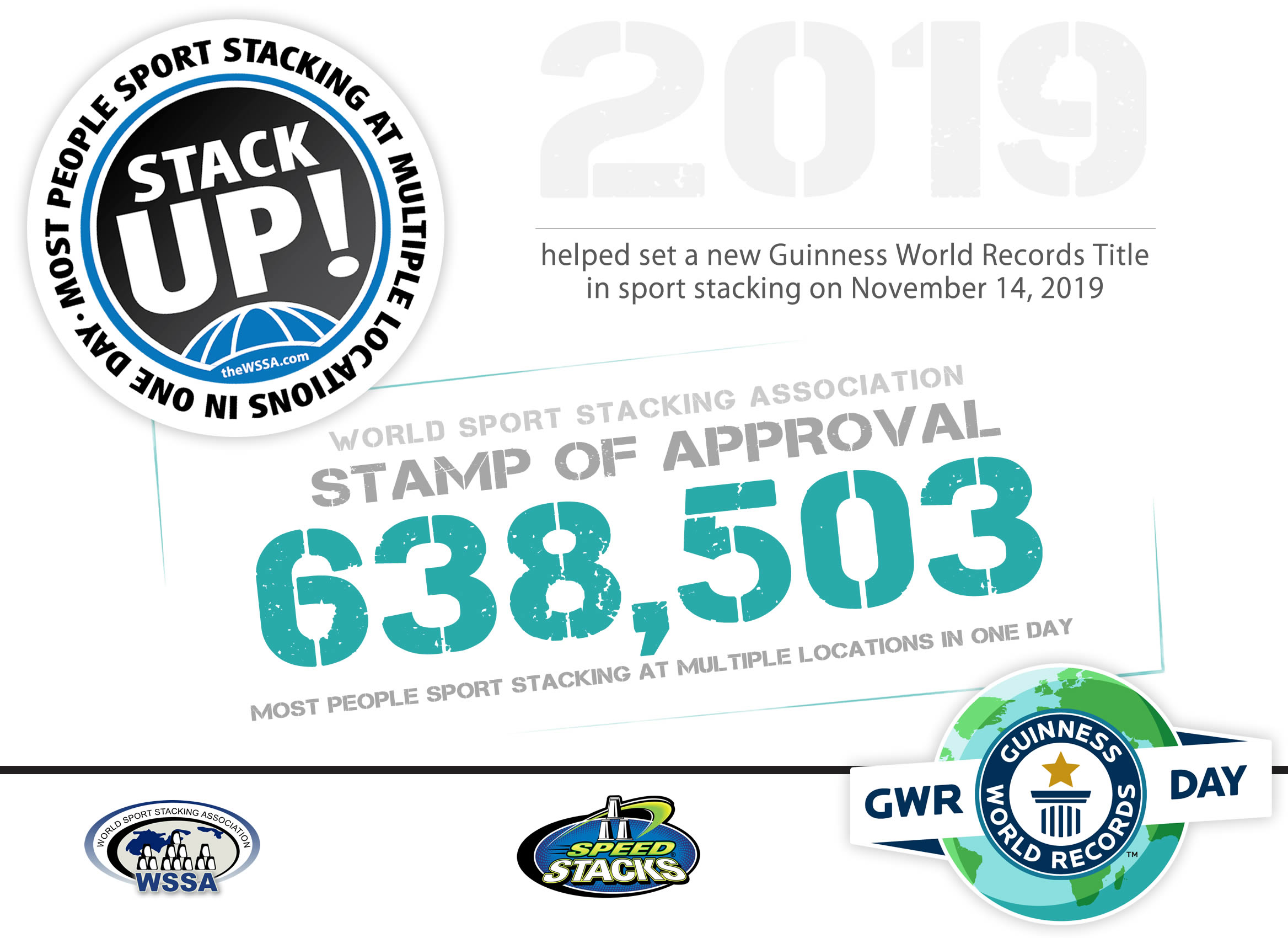 Certificate 2019 WSSA STACK UP! (Sport Stacking)